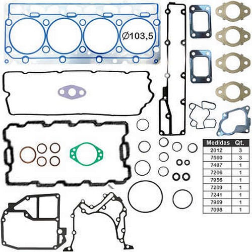 Junta Motor para Cummins Ford BASTOS 19101020ML etonini.com.br - Tonini